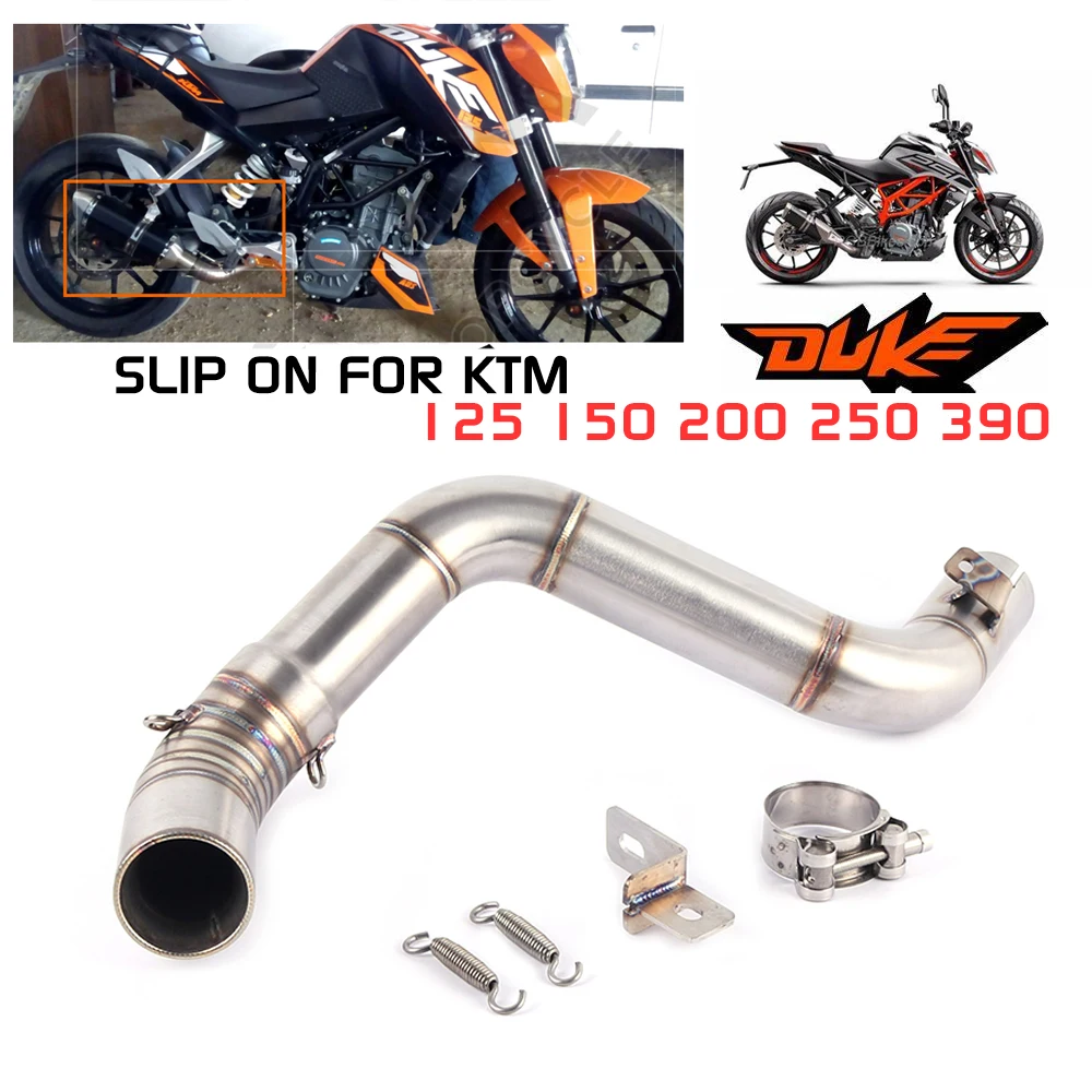 Motorcycle-Exhaust-full-system-middle-pipe-Muffler-for-KTM-DUKE125 ...
