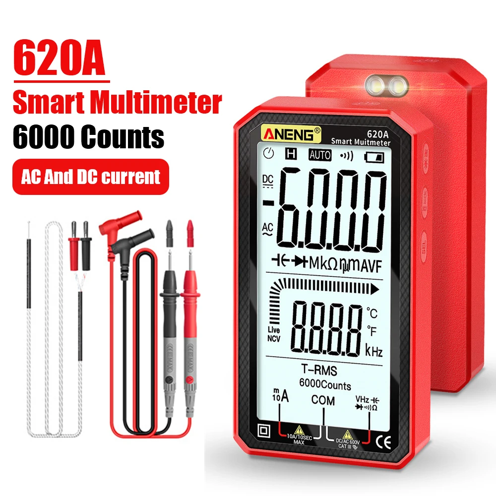 Transistor-Testers-Digital-Smart-Multimeter-620A-Auto-Electrical ...