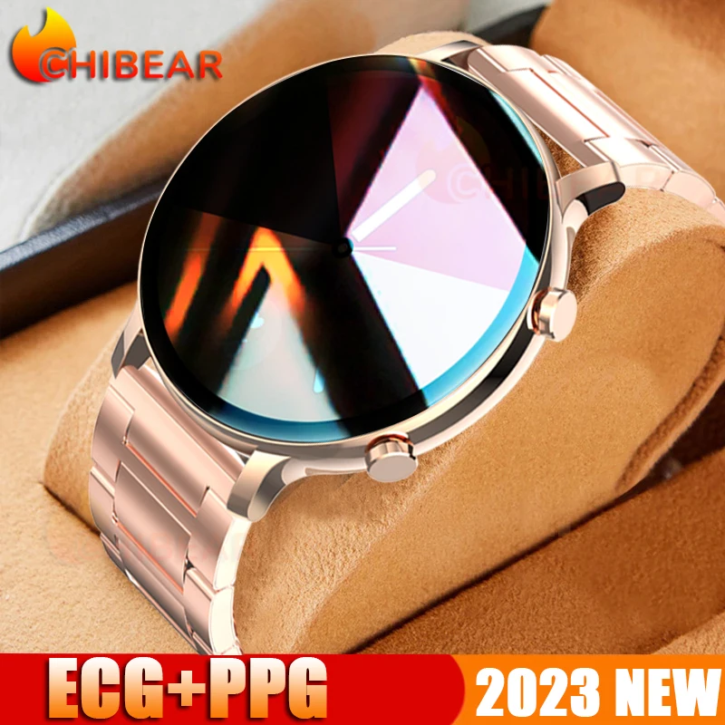 ChiBear ECG+PPG Bluetooth Call Smart Watch Women 2023 New Smartwatch Sports Clock Fashion Ladies ...