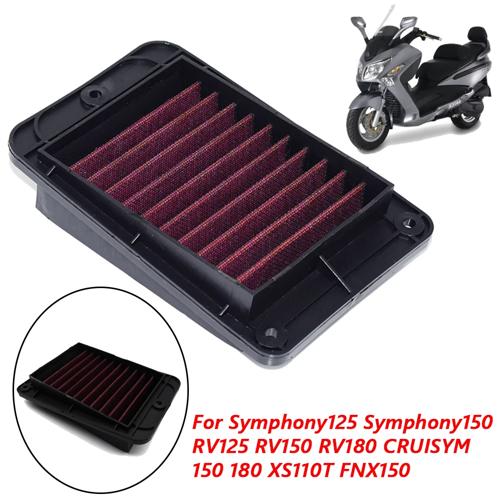 Motorcycle-High-Flow-Air-Filter-Intake-Cleaner-For-SYM-Symphony125 ...