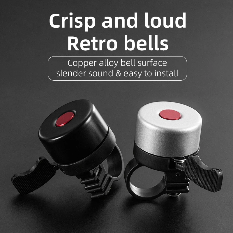 ROCKBROS Bicycle Bell MTB Road Handlebar Bike Horn Safety Sound Alarm ...