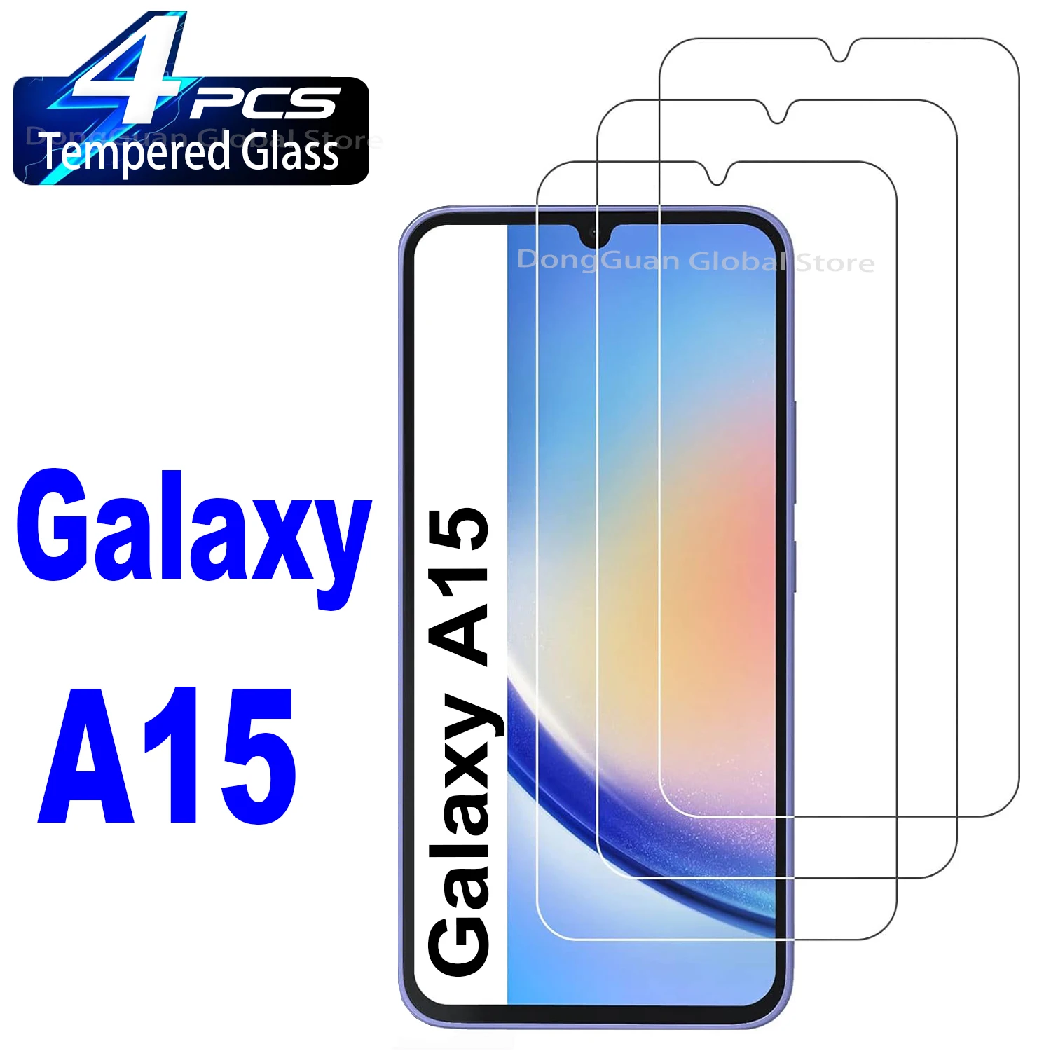 2-4Pcs-Tempered-Glass-For-Samsung-Galaxy-A15-4G-5G-Screen-Protector ...