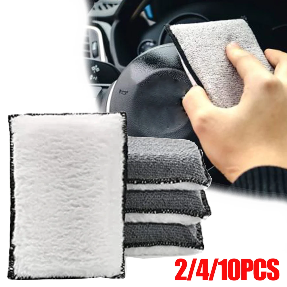 Double Side Car Interior Scrubbing Sponge for Leather Interior Car Wash ...