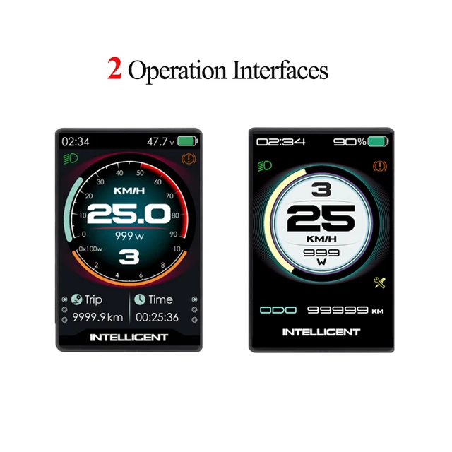 Electric Bicycle P860C 860C Full Color LCD Display For Bafang Mid Hub ...