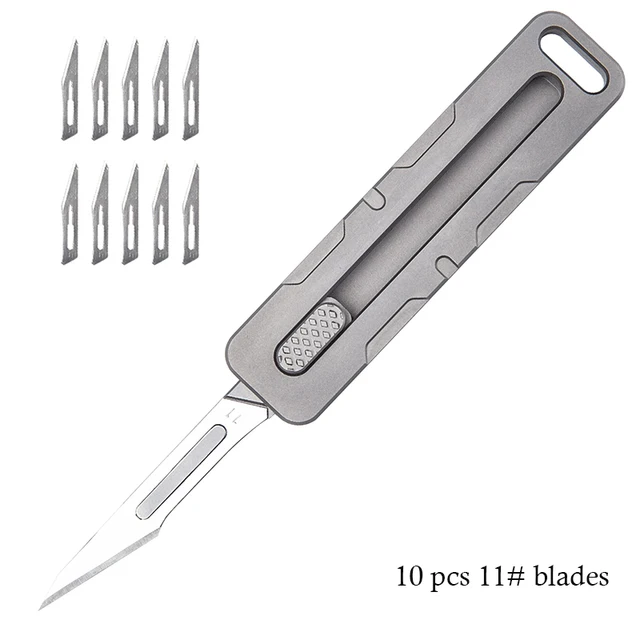 Titanium Alloy SK5 Blade Utility Knife EDC Outdoor Survival Tool Sharp ...