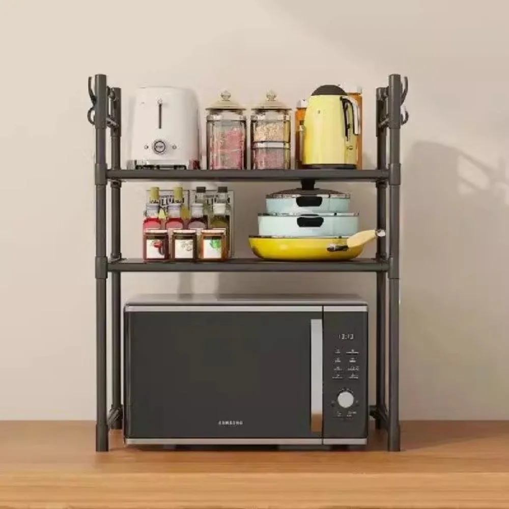 Multi-Layer Standing Kitchen Storage Shelf – Countertop Microwave ...