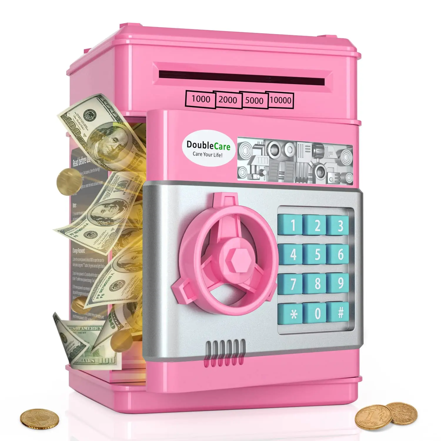 Child-Gift-Electronic-Password-Money-Box-Coins-Cash-Saving-Money-Box ...