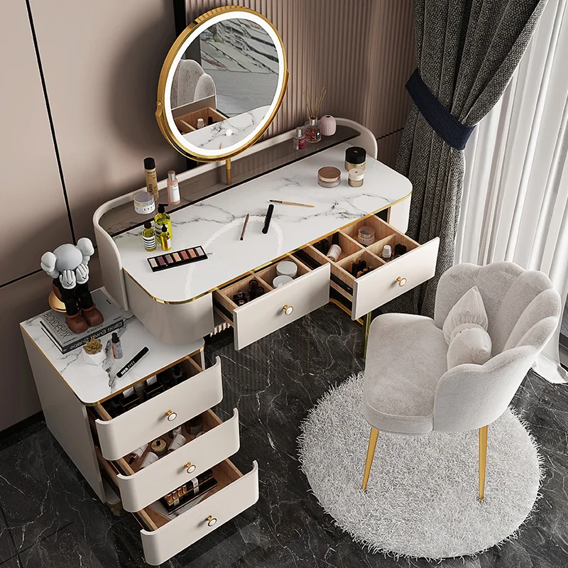 Mirrored Dressing Table With Drawers