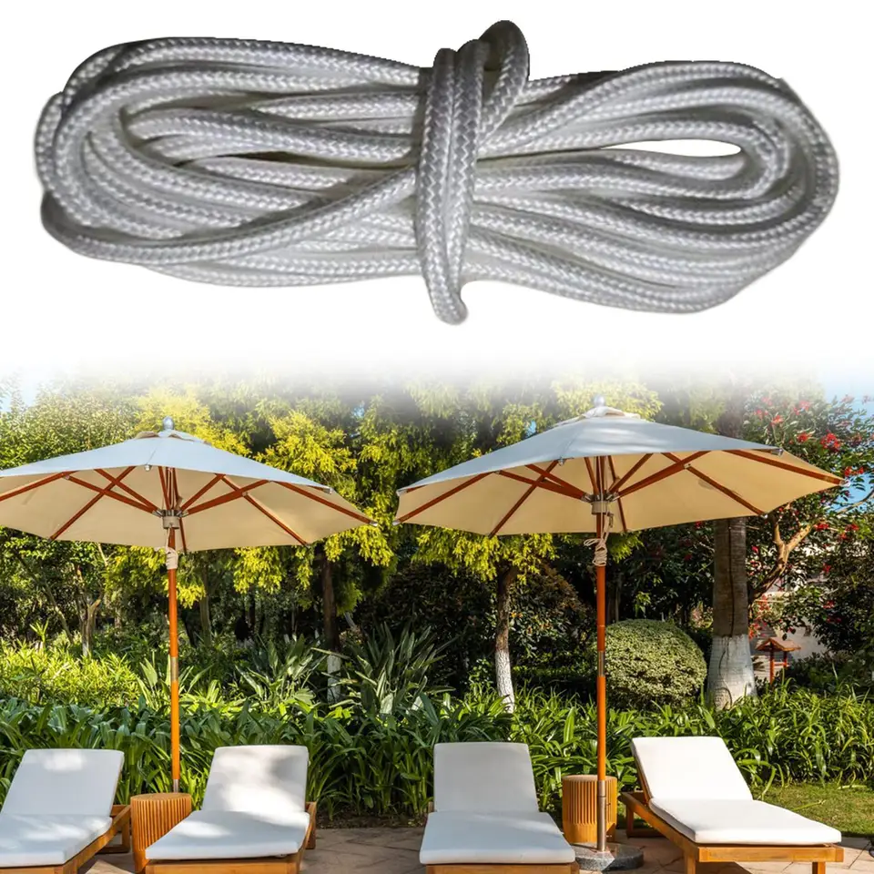 Garden Parasols Patio Umbrella Cord Line Rope Heavy Duty Replacement ...
