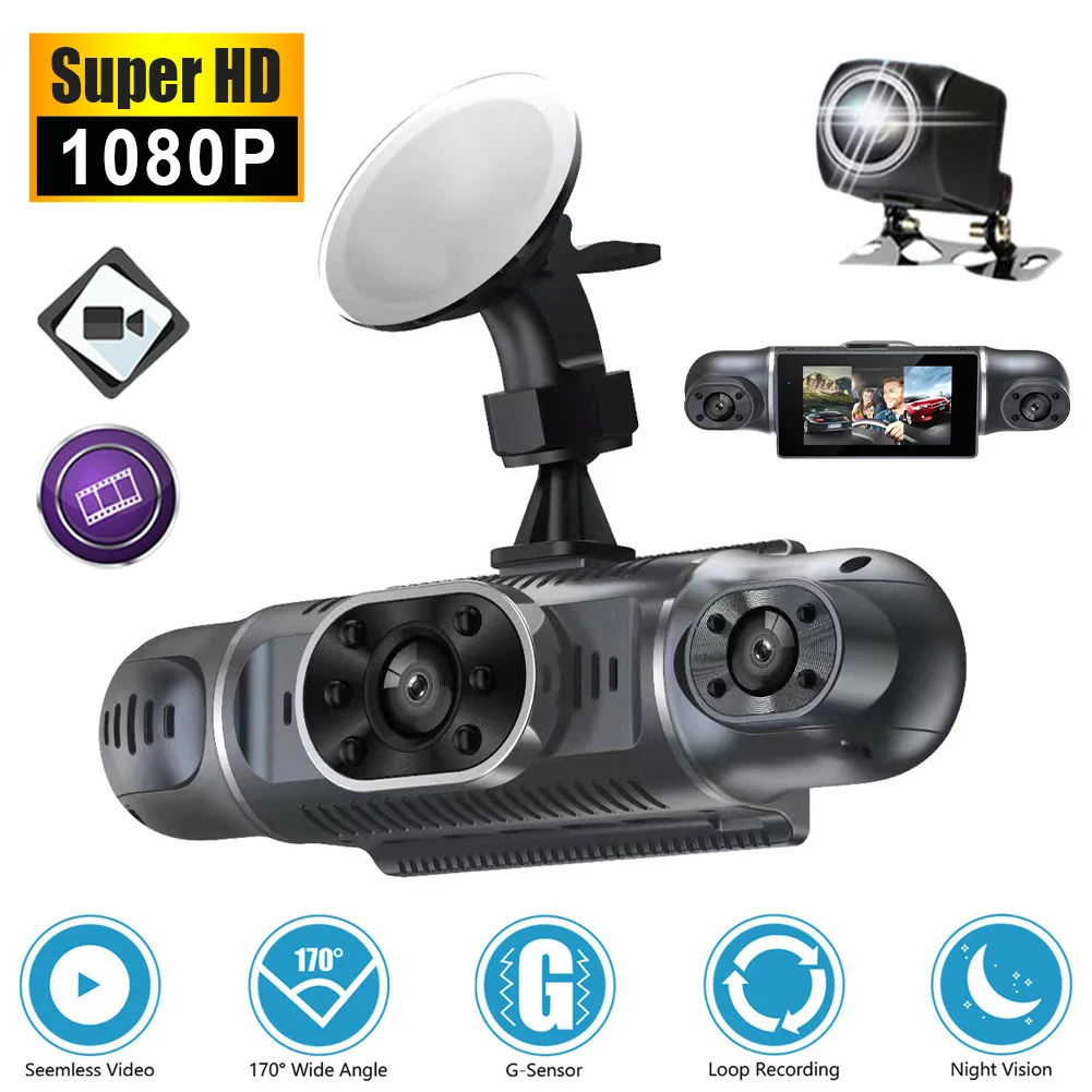 4-Channel-Car-Dash-Cam-HD-1080P-3-4-Lens-Car-DVR-Car-Video-Recorder ...