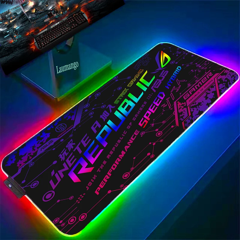 Asus-RGB-Grande-LED-Mouse-Pad-Acess-rios-Para-Jogos-Teclado-Luminoso ...