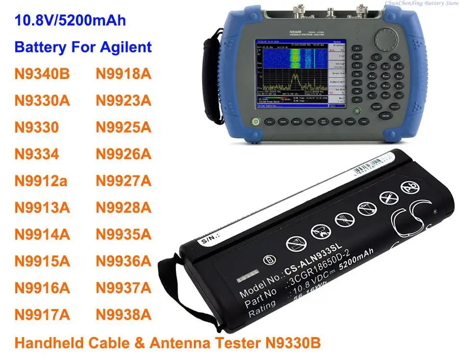 Cameron-Sino-5200mAh-Battery-for-Agilent-Agilent-N9330B-N9330-N9330A ...