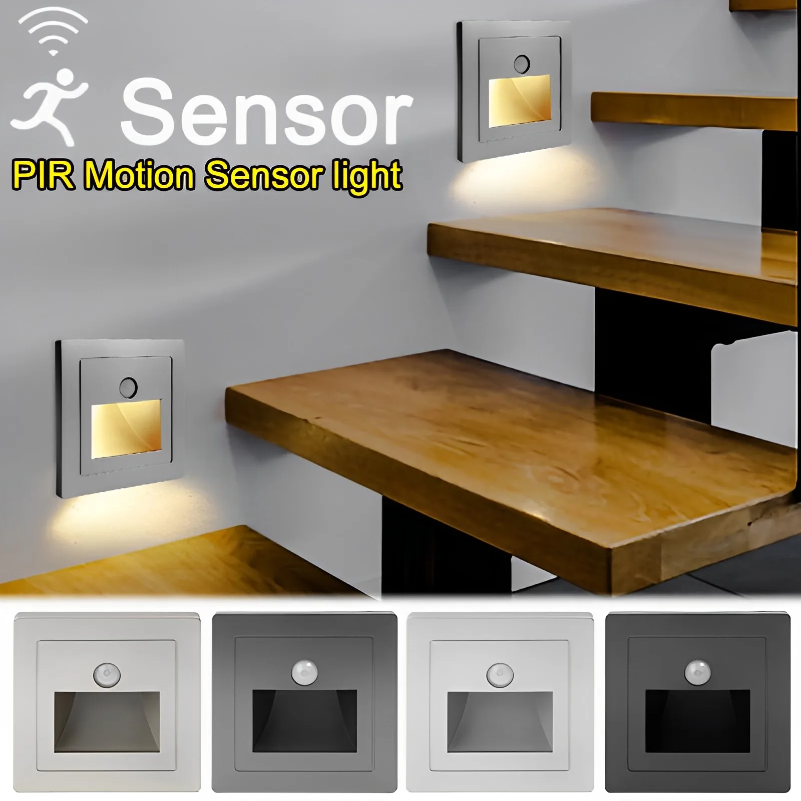 Recessed Led Stair Light AC85-265V Wall Sconce Lighting Step Stairway ...