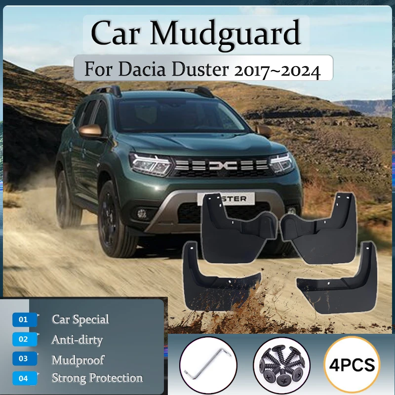 Guardabarros-antisalpicaduras-para-coche-accesorio-para-Dacia-Renault ...