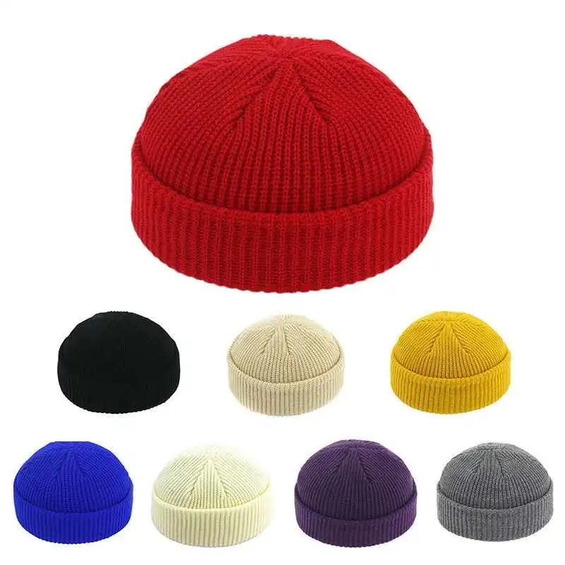 Unisex Autumn Warm Cap New Fashion Men's Beanie Winter Knit Hat Boy ...