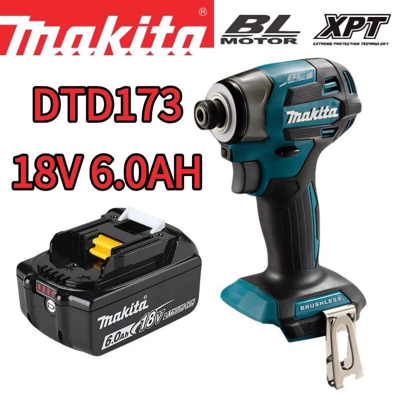 Original Makita DTD173 18V Cordless Impact Driver 180Nm Torque 3800 RPM ...