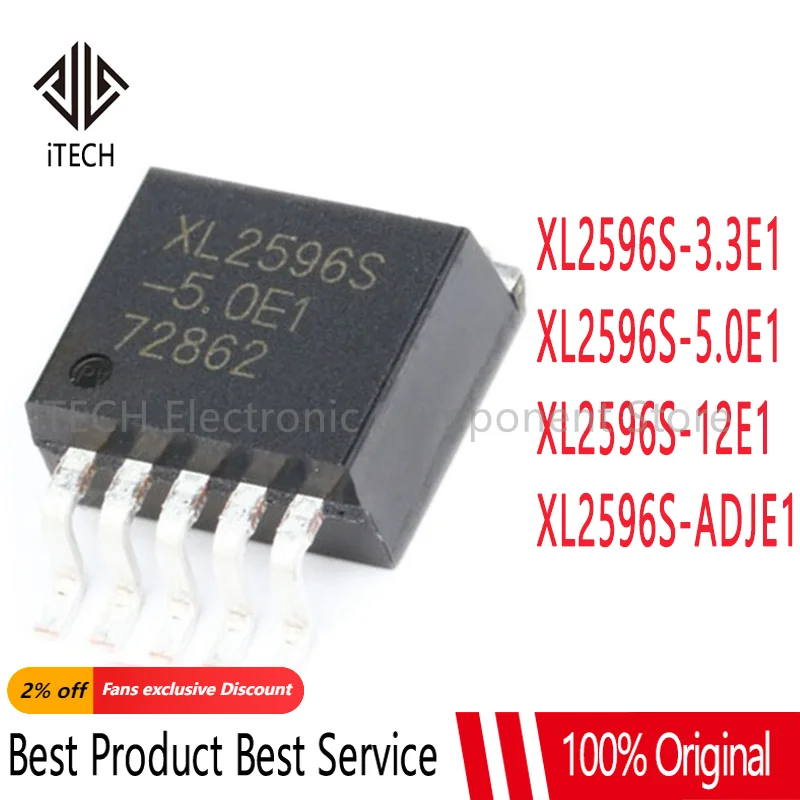 10PCS-LOT-XL2596S-3-3E1-XL2596S-5-0E1-XL2596S-12E1-XL2596S-ADJE1 ...