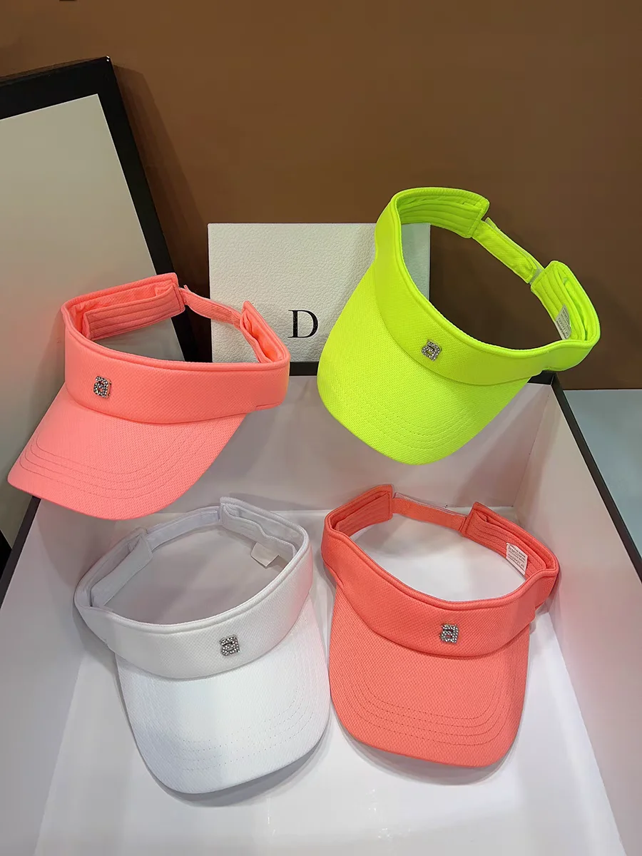 Summer sun protection hollow top baseball cap new style letter ...