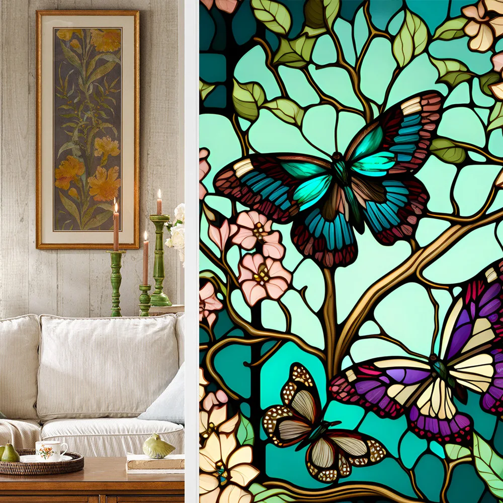 Autocollants-lectrostatiques-color-s-pour-vitres-film-d-coratif-teint ...