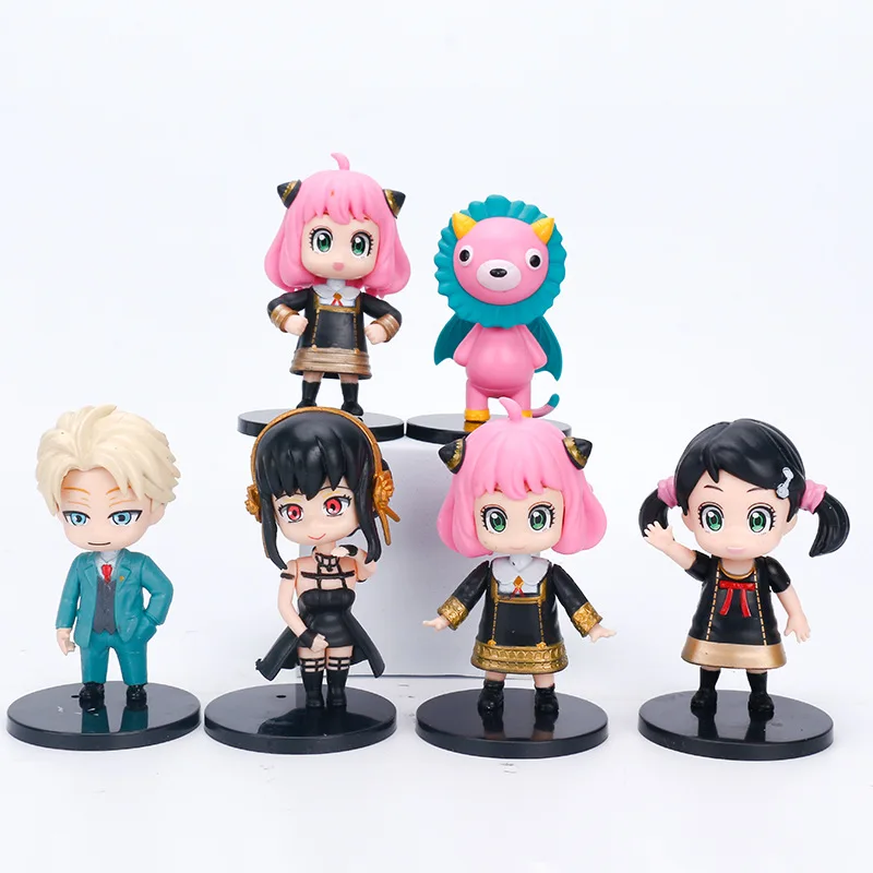 6pcs/set Spy X Family Figure Toys PVC SPY FAMILY Anya Forger Anime ...