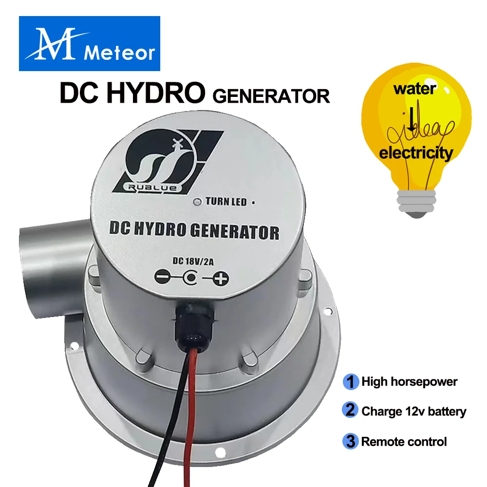 Water-Turbine-Hydraulic-Generator-18V-Type-Outdoor-Household-Small ...
