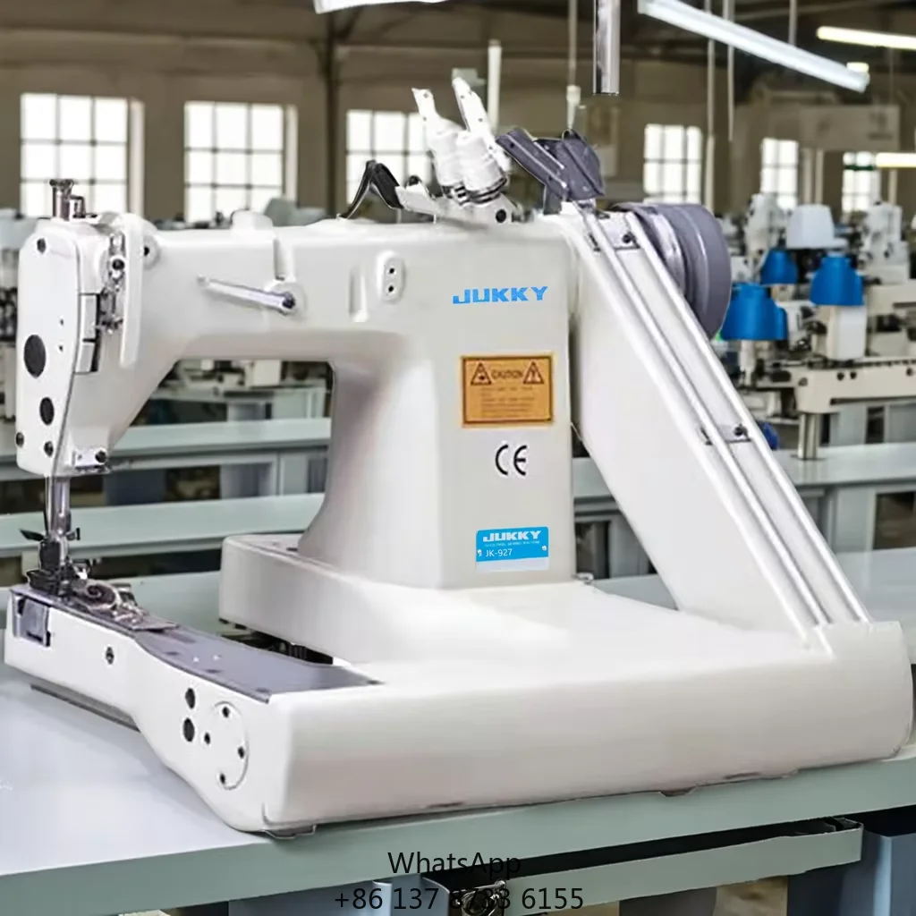 JUKKY-927 Heavy Duty High Speed Two Needles Feed Off The Arm Sewing ...
