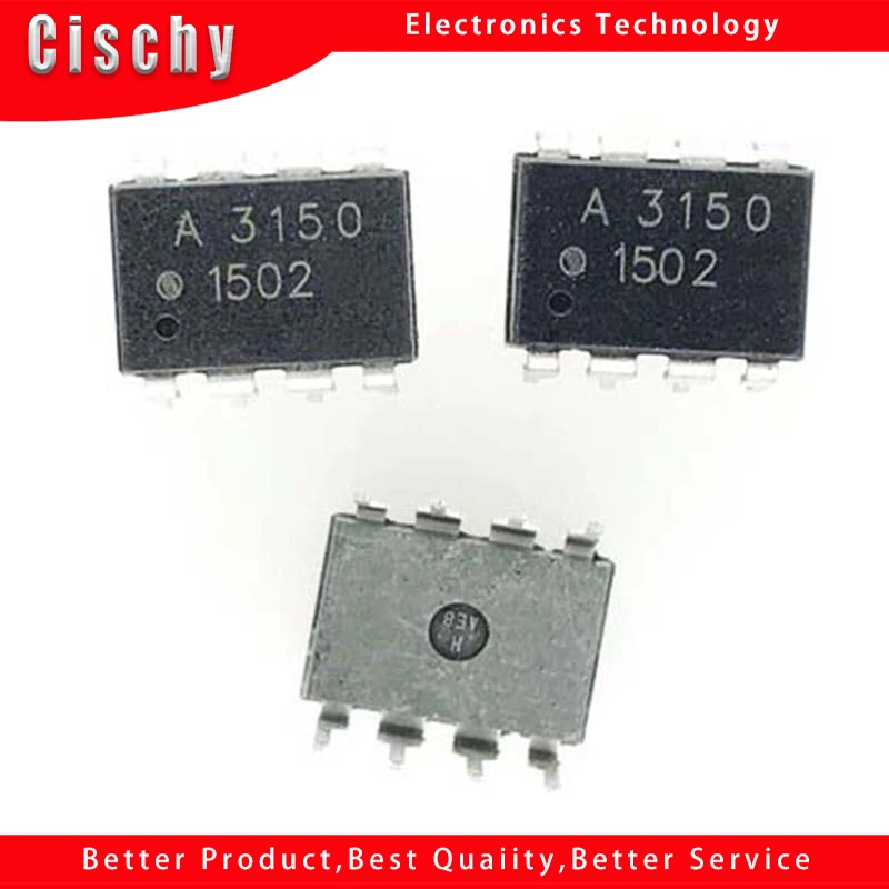 10 unidades HCPL 3150 HCPL3150 DIP 8 HCPL 3150 A3150V A3150 SOP 8 IC nuevo en Stock Original ...