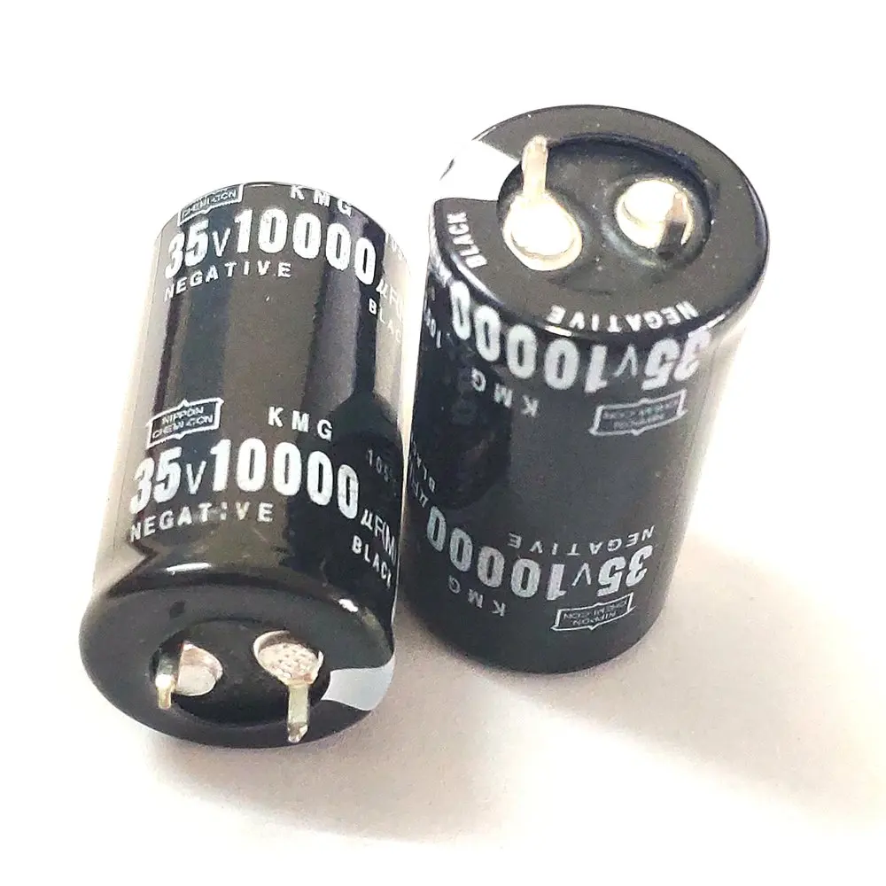 2pcs-10000uF-35V-10000MFD-35WV-22-40mm-Aluminum-Electrolytic-Capacitor ...