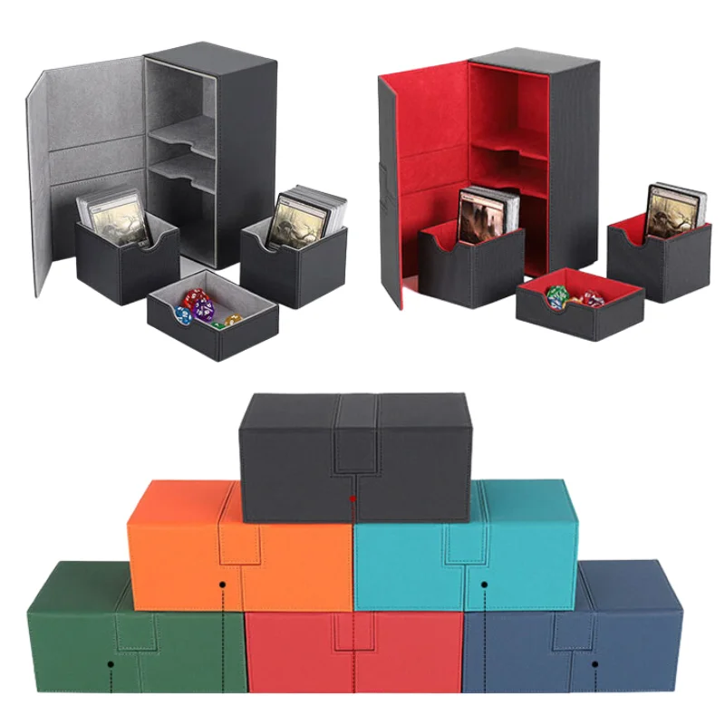 200-Card-Deck-Box-Organizer-Holder-MTG-YuGiOh-TCG-Card-Storage-Trading ...