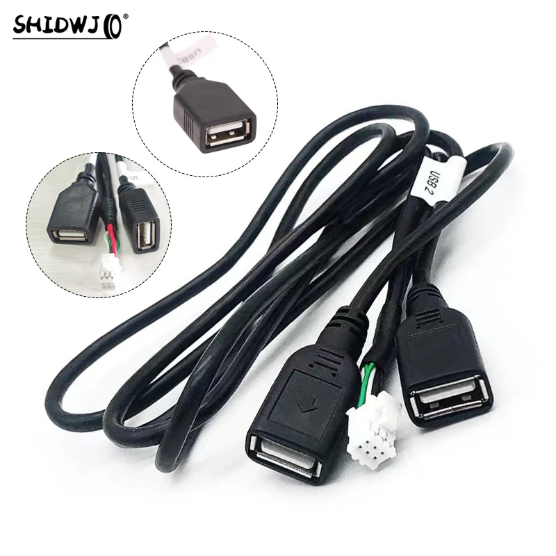 1pcs-Car-Multimedia-Player-Wire-Harness-Plug-Connector-6-Pin-Dual-USB ...