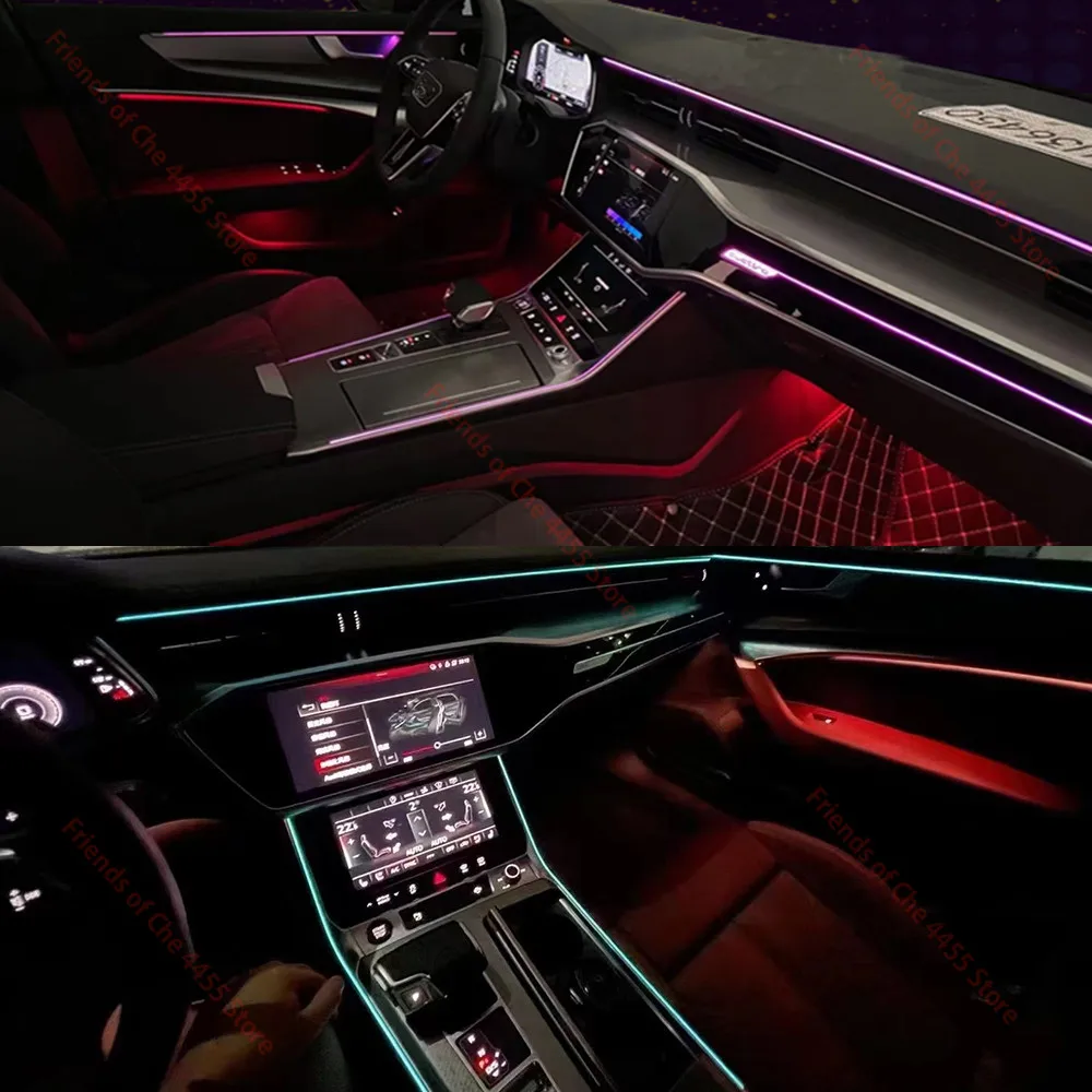 MMI Control LED Interior Atmosphere Lamp For Audi A6 A7 C8 2019-2022 ...