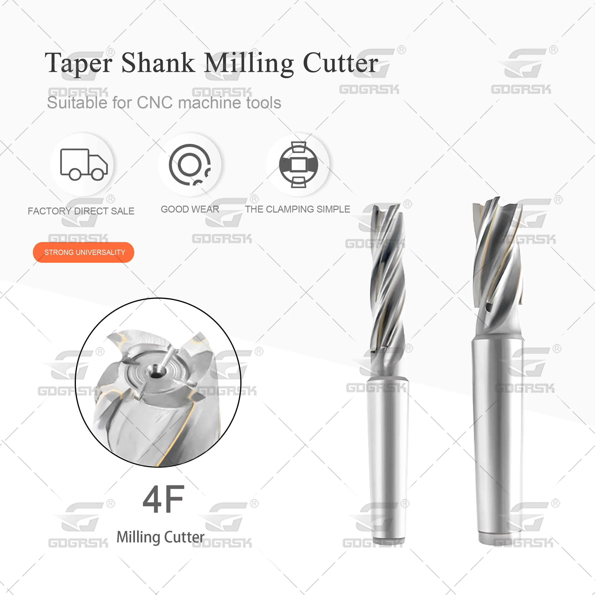CNC Lathe Tool BK10/30 Inlaid Alloy Taper Shank Milling Cutter ...