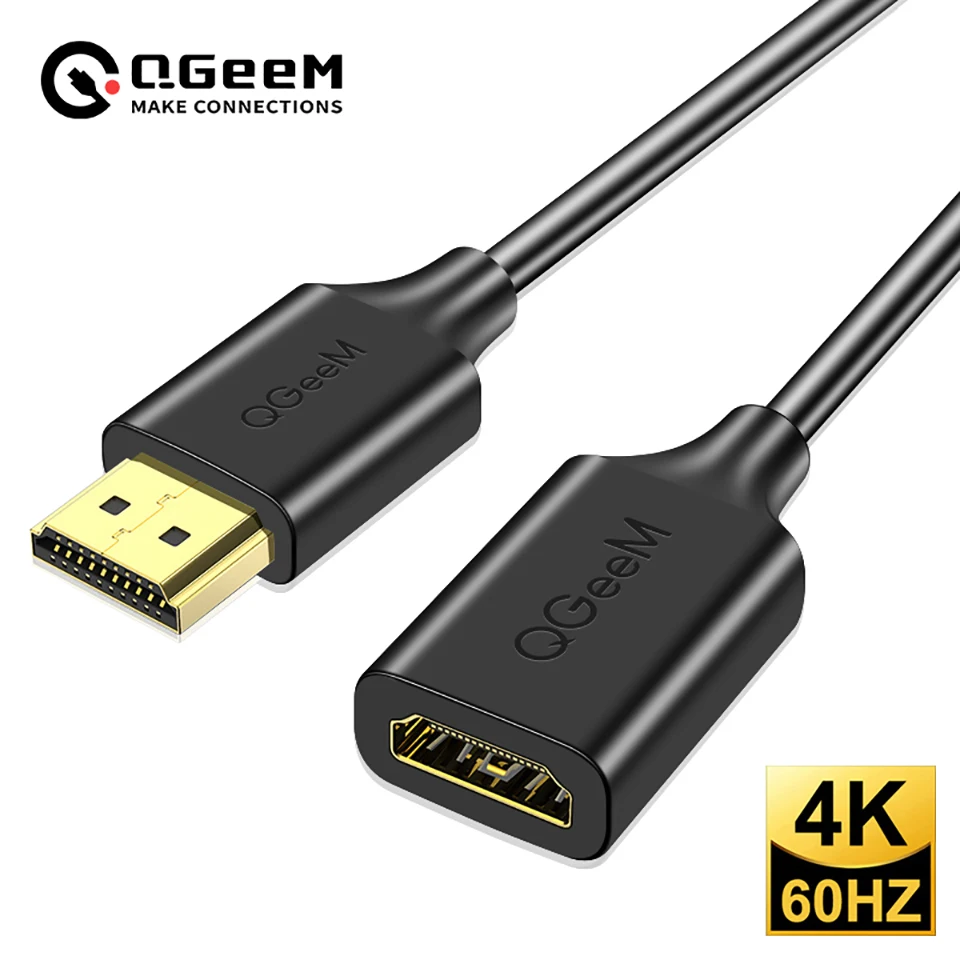 QGeeM-extensor-de-Cable-de-extensi-n-4K-HDMI-2-0-adaptador-para-Xiaomi ...