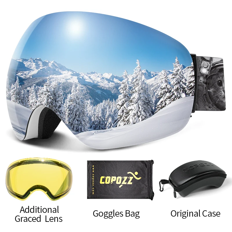 Frameless-Anti-Fog-Ski-Goggles-Night-lens-Box-Set-100-UV400-Protection ...
