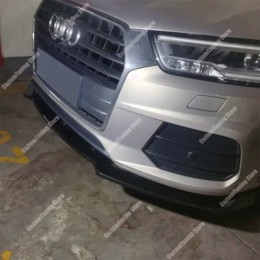 For-Audi-Q3-MK1-8U-3Pcs-Car-Front-Bumper-Lip-Spoiler-Splitter-Diffuser ...