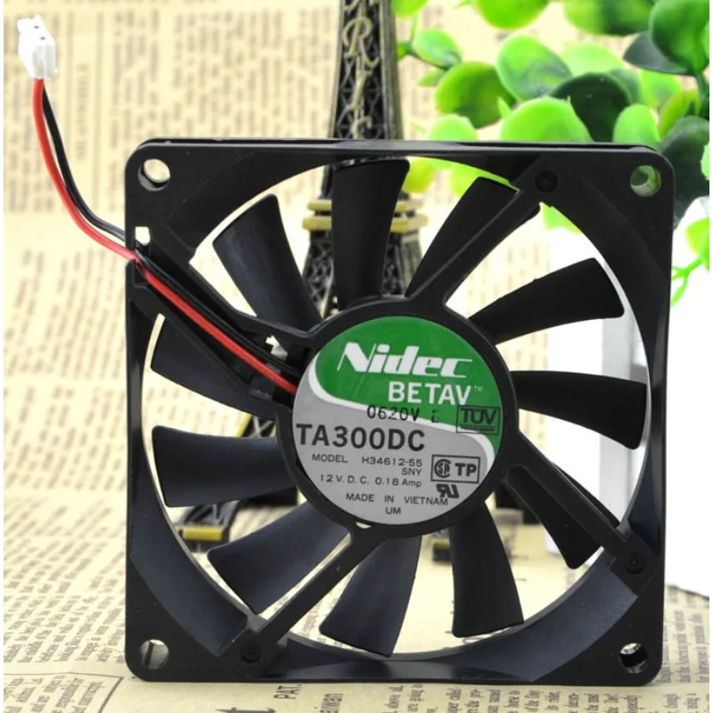 New-CPU-Fan-for-Nidec-TA300DC-H34612-55-12V-0-18A-8CM-Cooling-Fan-8015 ...