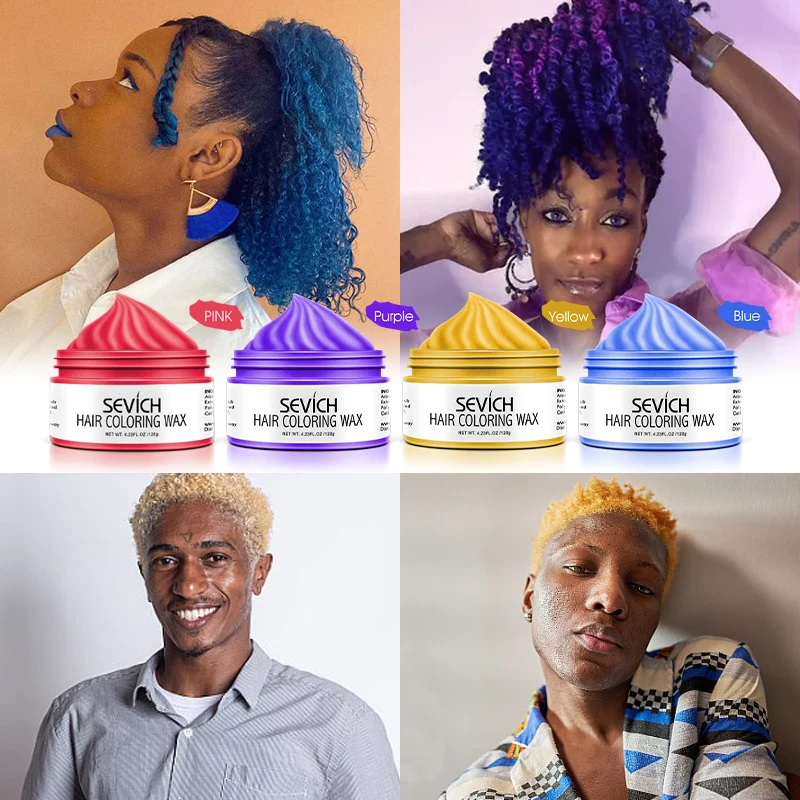 Sevich-10-Color-Hair-Color-Wax-One-Time-Hair-Color-Cream-Temporary-Hair ...