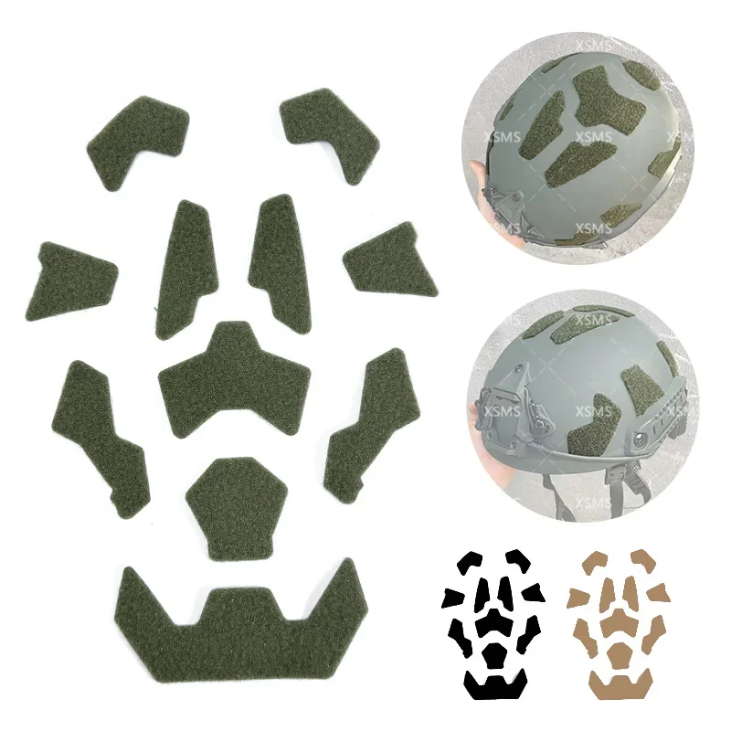 11pcs FAST Helmet Magic Sticker Airsoft Helmet Patches Hook and Loop ...