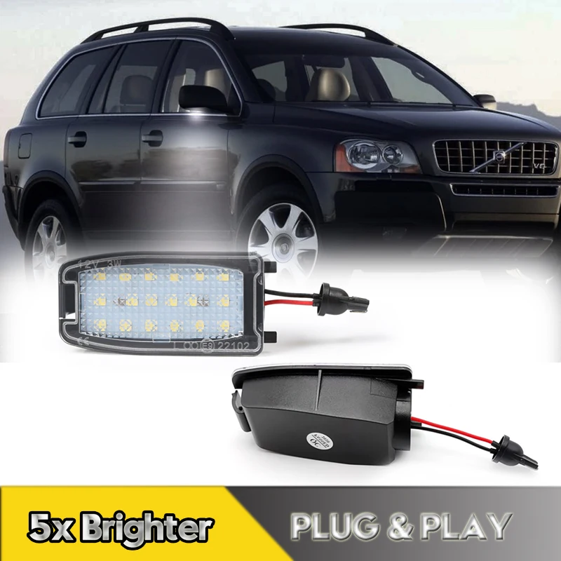 2Pcs-For-Volvo-S60-S80-V70-XC70-XC90-LED-Under-Side-Mirror-Lights ...