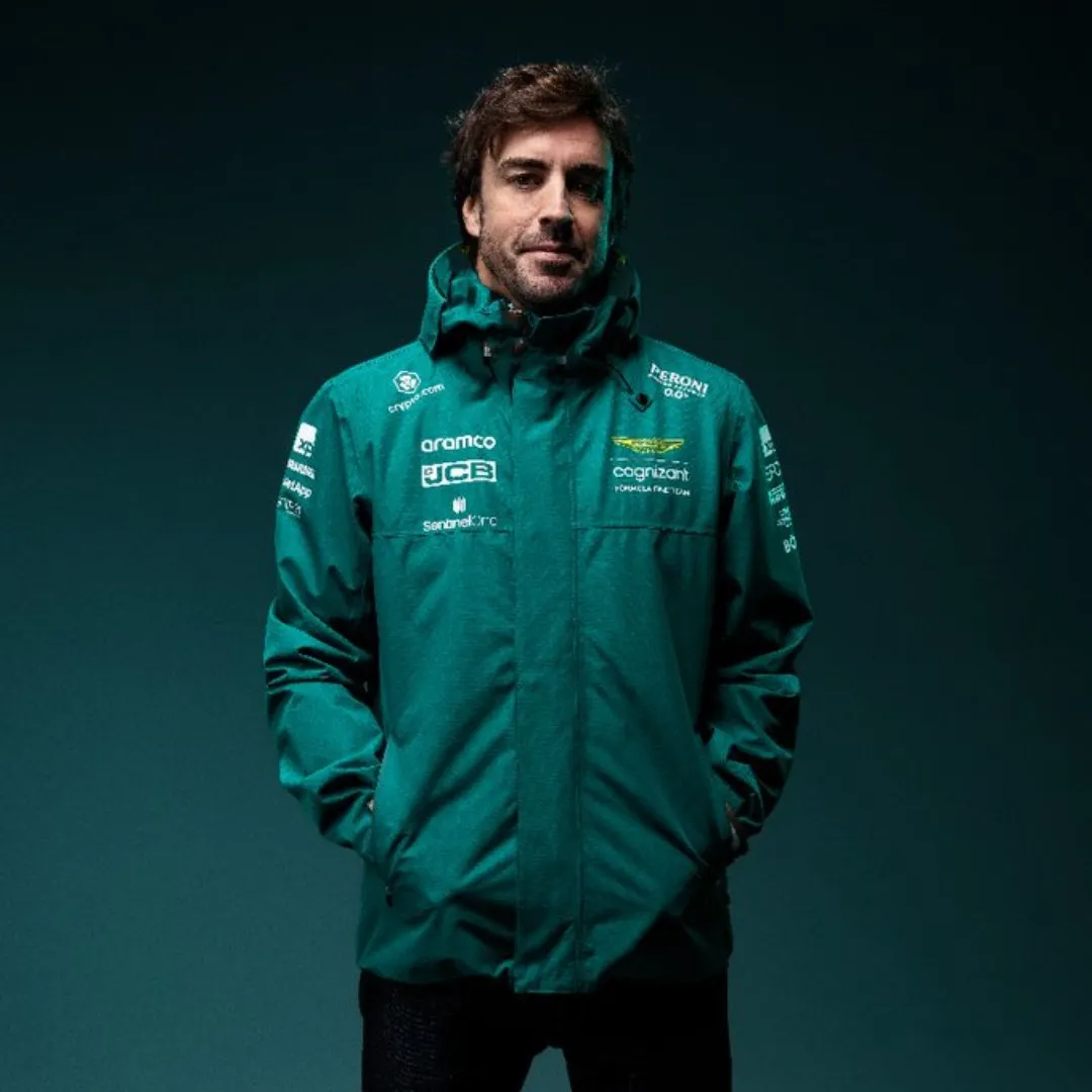2023 Aston Martin F1 kurtka Alonso Jersey jednolity luźny płaszcz ...