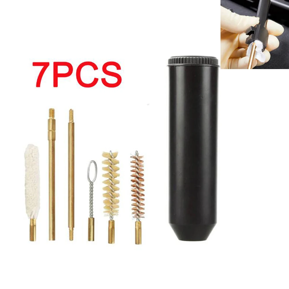7pcs-set-9mm-Gun-Cleaning-Kit-Pocket-Size-Brass-Brush-Rod-Cotton-Brush ...