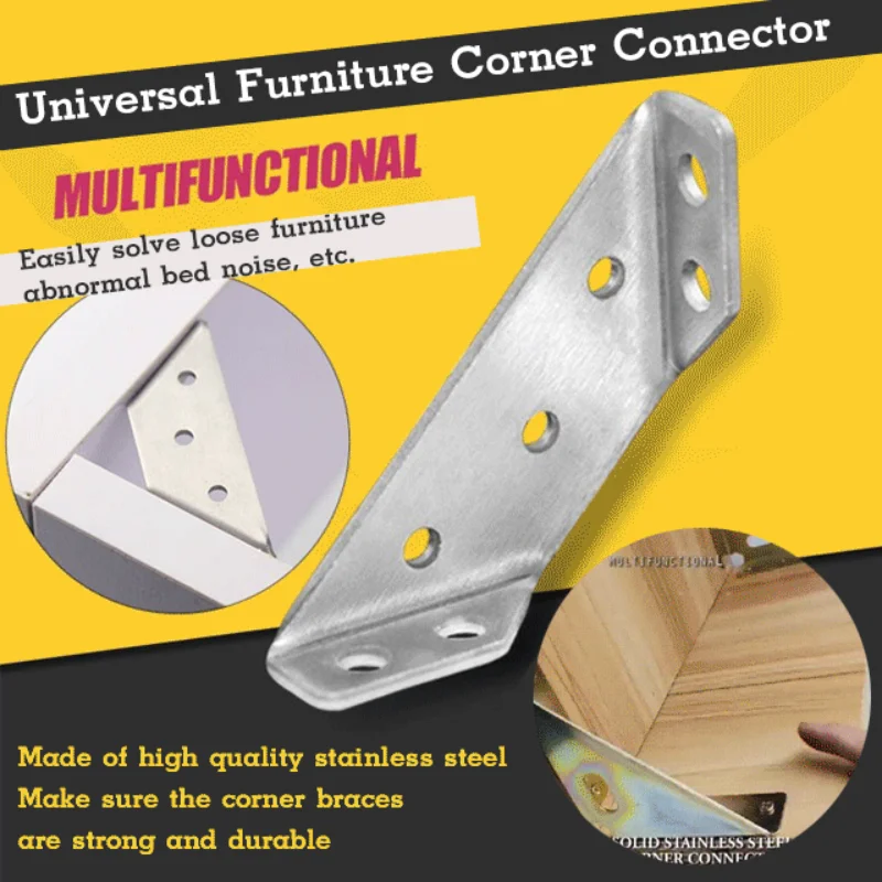 20-40-60pcs-Stainless-Steel-Multifunctional-Corner-Bracket-2mm ...