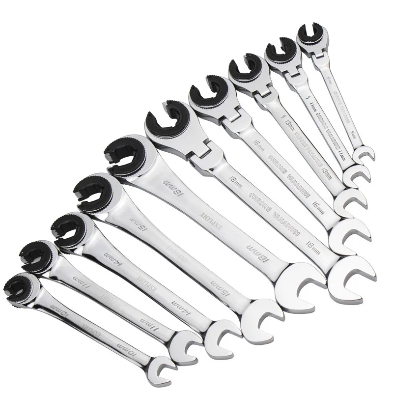 1pcs-Combination-Ratchet-Wrench-with-Flexible-Head-Dual-purpose-Ratchet ...