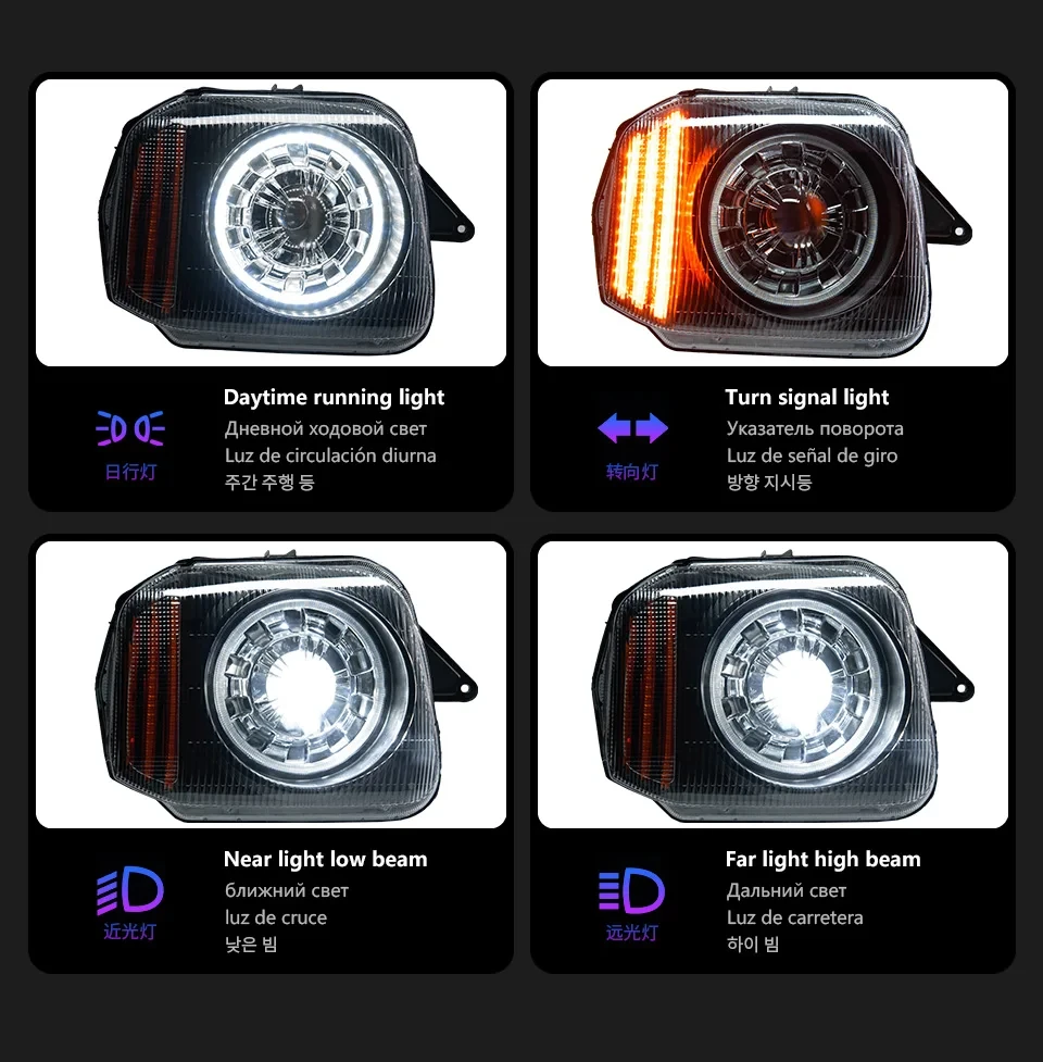 Car Styling Head Lamp For Suzuki Jimny Led Headlight 2007-2017 ...