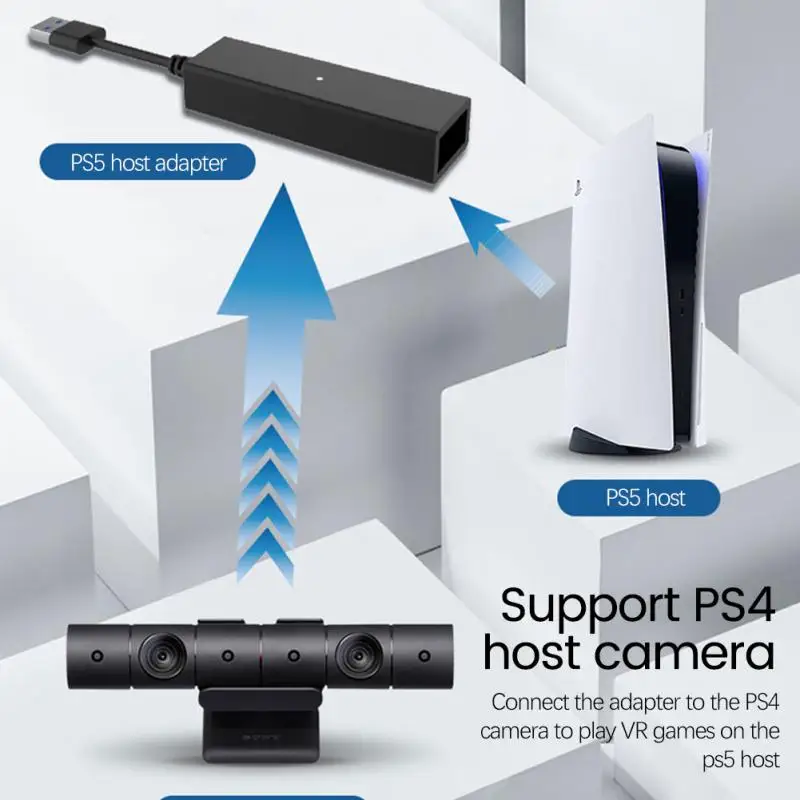 Cable adaptador USB 3,0 PS VR a PS5, conector de Mini cámara VR para PlayStation 5, accesorios ...