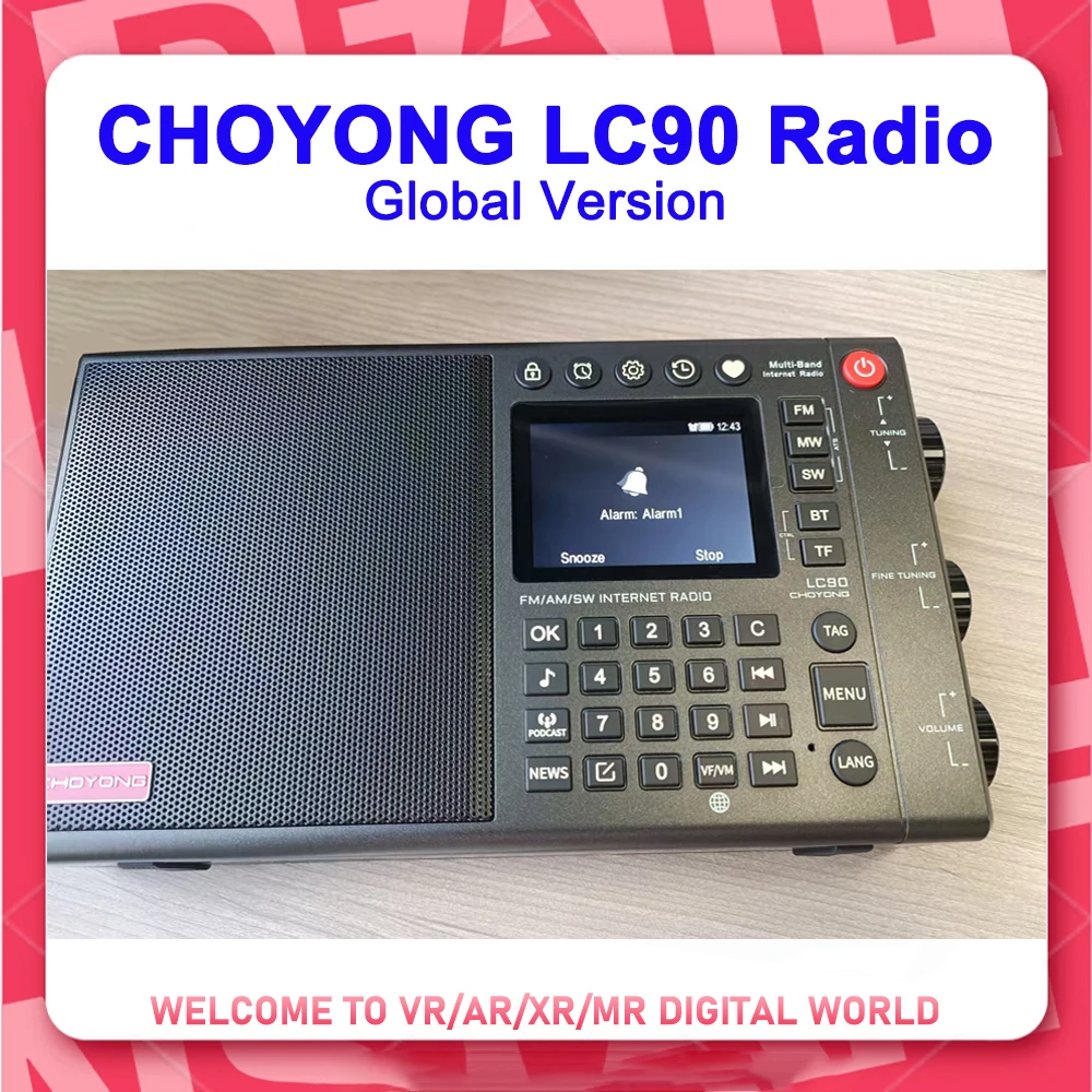 Choyong lc90 rádio versão global multi-banda internet rádio ssb sw mw ...