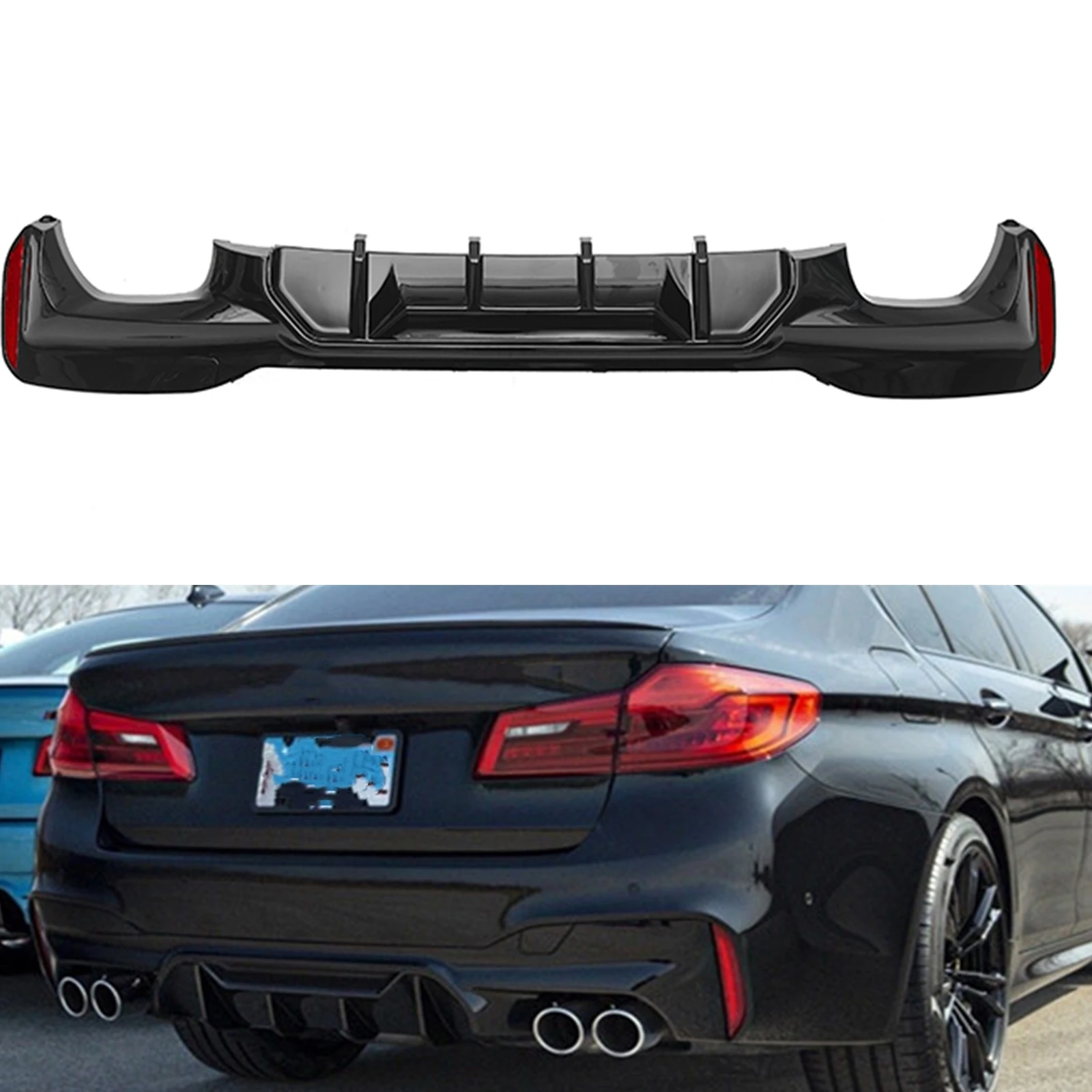 For Bmw 5 Series G30 G31 M Sport 2017-2022 520i 530i Rear Bumper ...