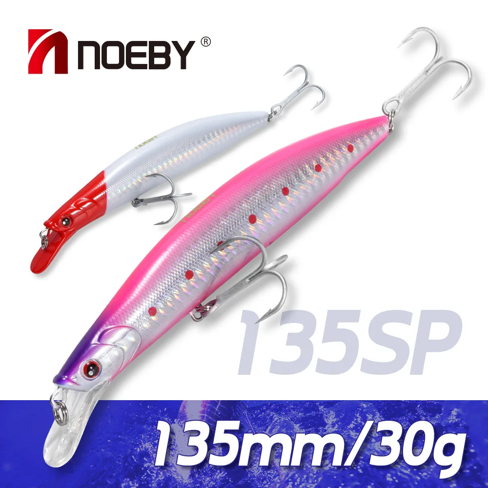 NOEBY-Suspending-Minnow-Lure-135mm-30g-Rocky-Hard-Bait-Long-Casting ...