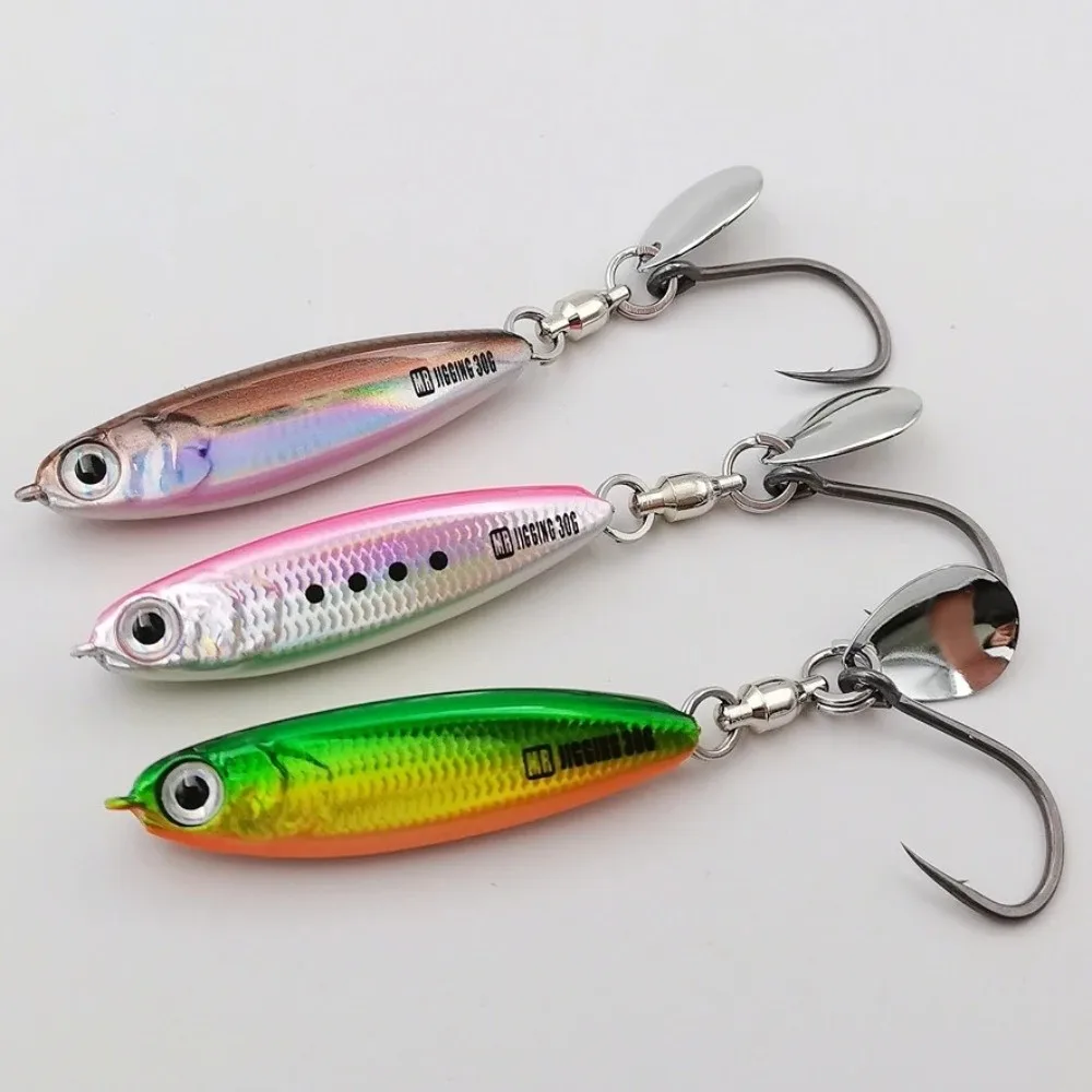 30g/40g/60g Short Chubby Iron Plate Bait Iron Plate UV Coating UV Metal ...
