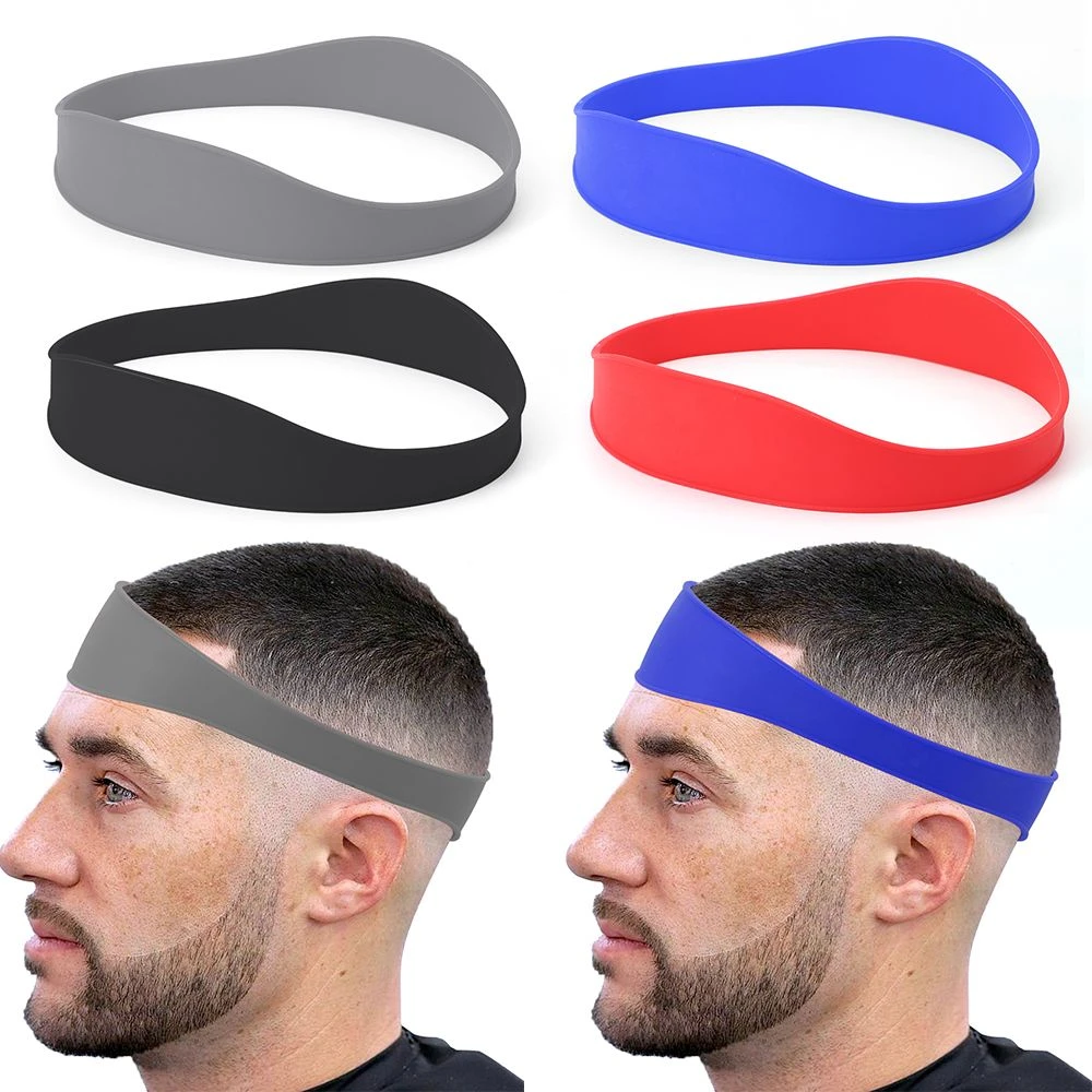 Home Haircuts Curved Headband Silicone Haircut Band Neckline Shaving ...